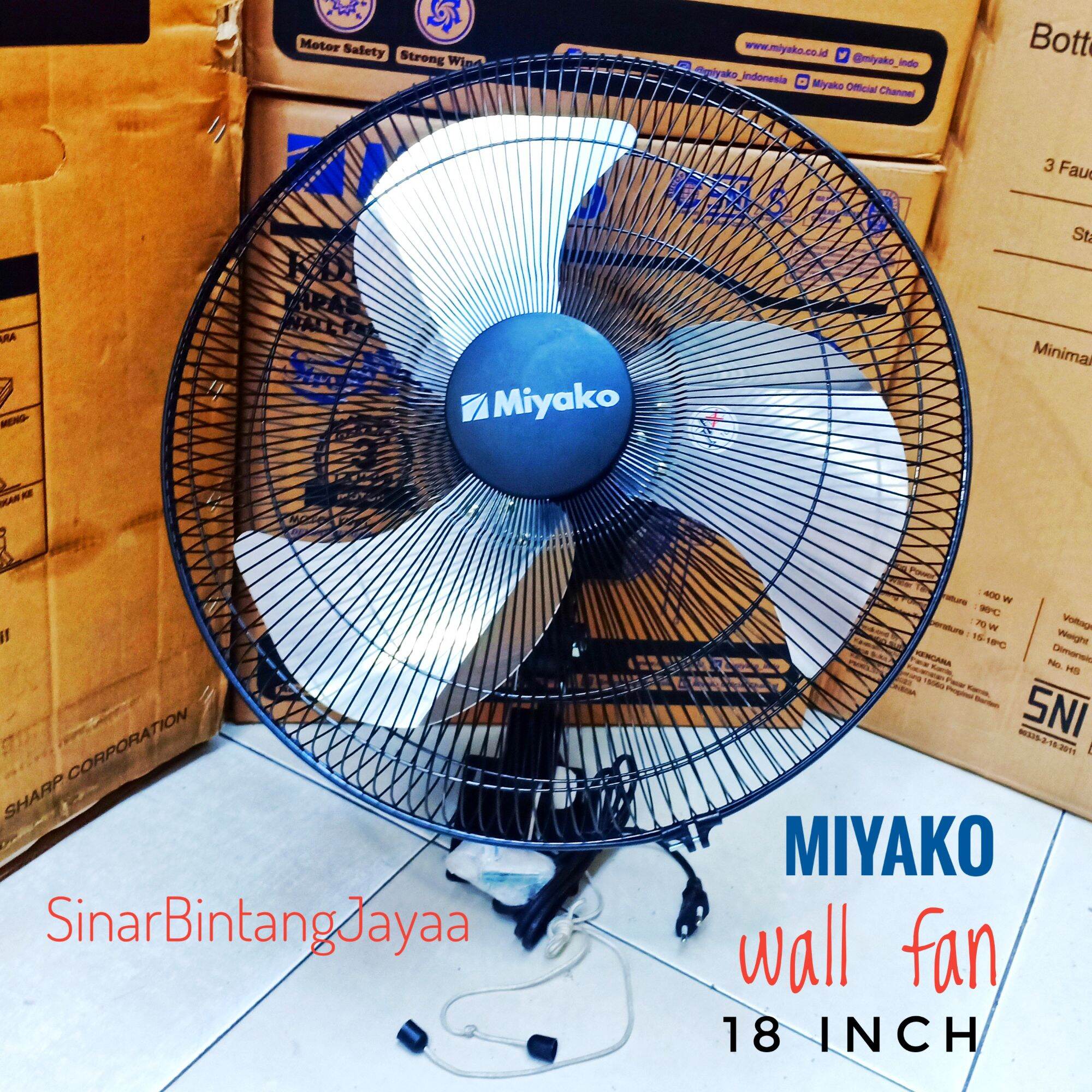 MIYAKO Kipas Angin Dinding 18 inch KDB-18 Tornado Wall fan 18 inch Baling Aluminium | Lazada ...