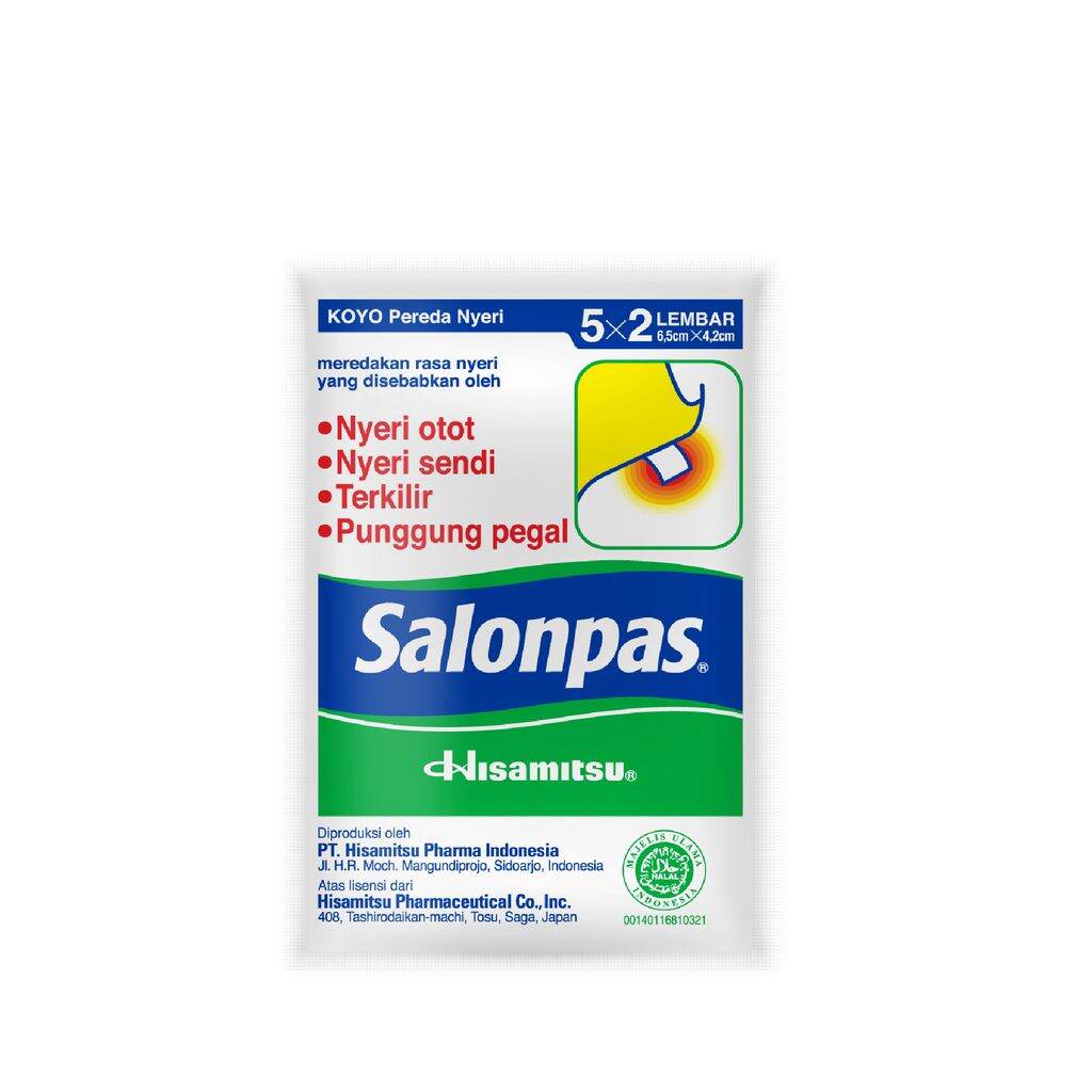Koyo Salonpas Hijau / Merah Hot Koyo Panas per sachet isi 10 lembar ...