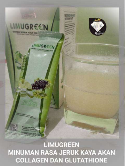 LIMUGREEN MINUMAN COLLAGEN RASA JERUK NIPIS DIET PENURUN BERAT BADAN ...