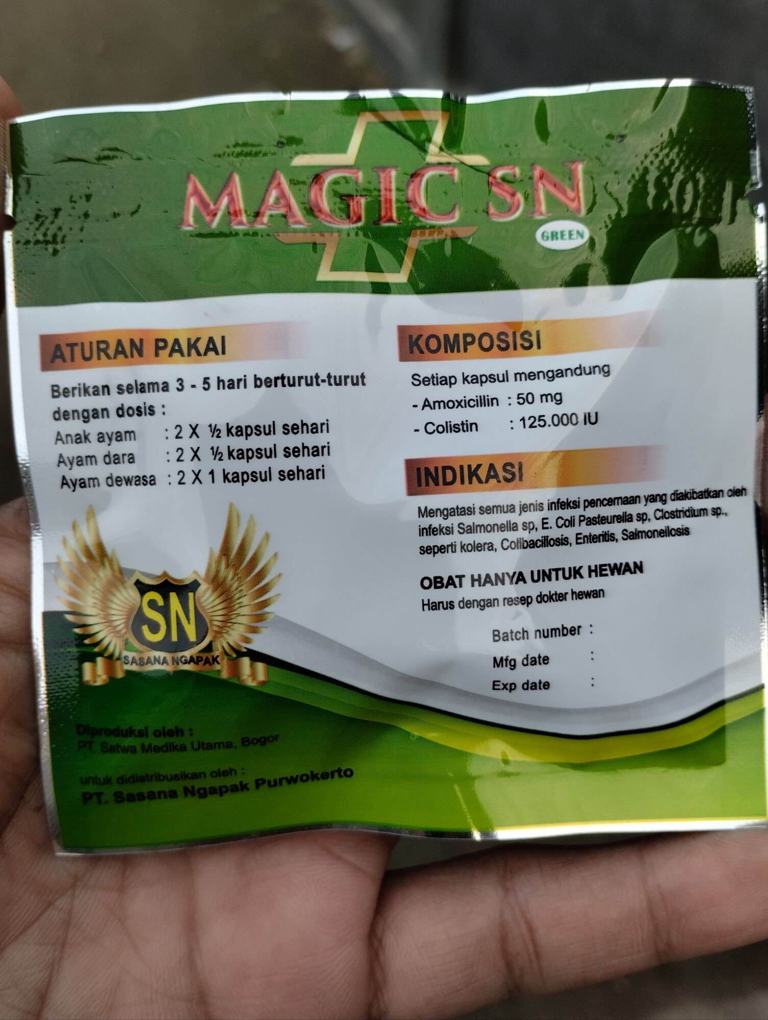 magic SN hijau untuk masalah pencernaan pada ayam dan unggas | Lazada ...