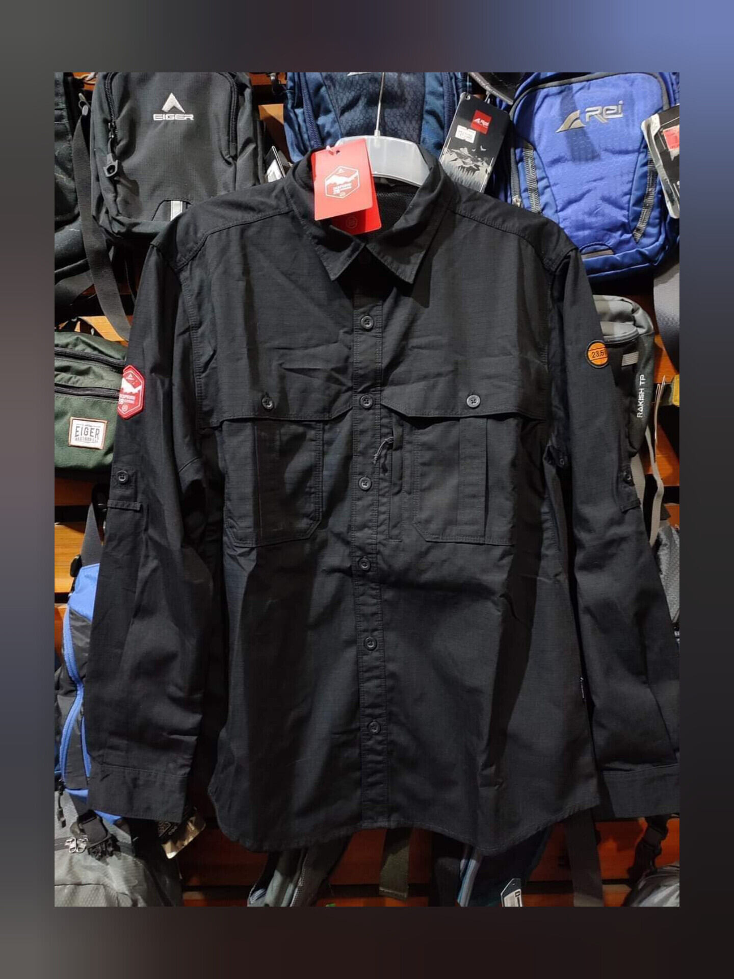 Kemeja Eiger ekspedisi 28 gunung hitam | Lazada Indonesia