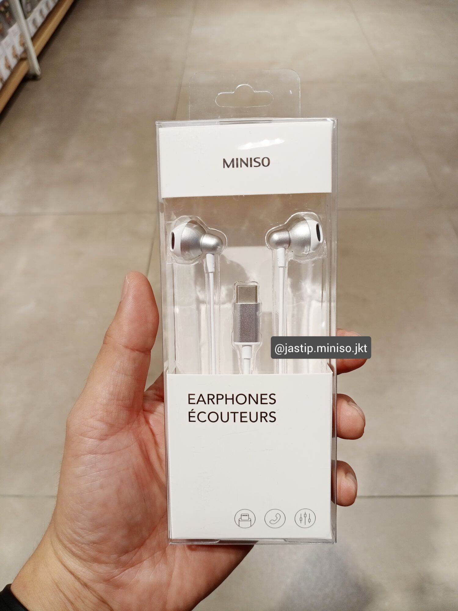 MINISO 🆕 Earphone Type-C + Mic Model# 8458T | Lazada Indonesia