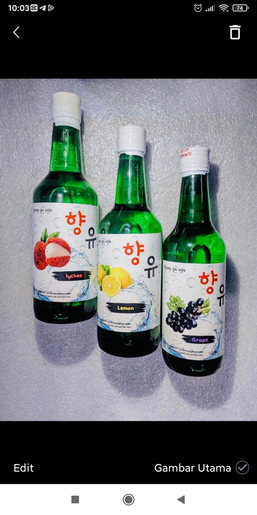 soju Halal non alkohol 330 ml | Lazada Indonesia