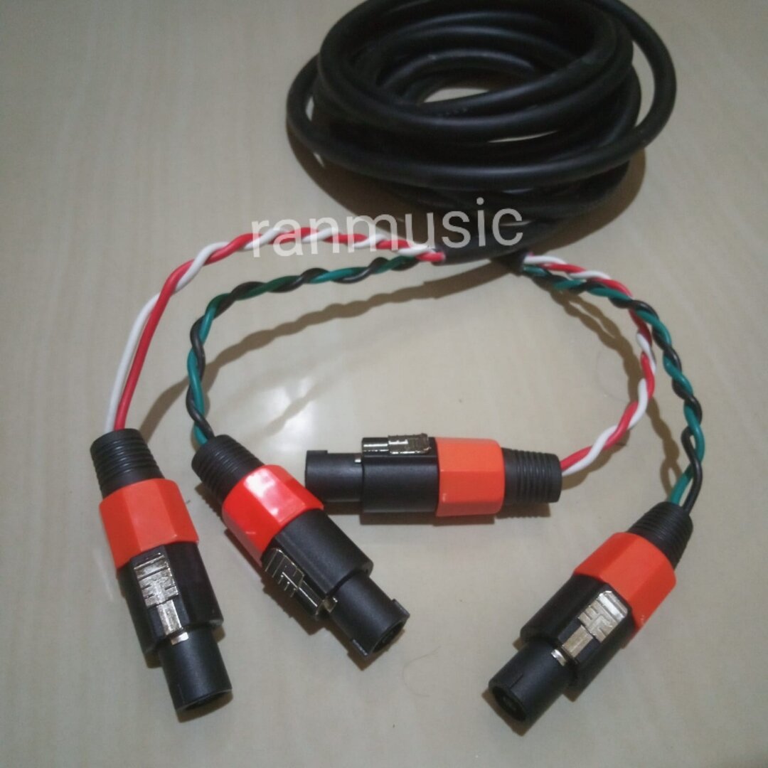 KABEL SPEAKER 4x2.5 TERPASANG JACK SPIKON KE SPIKON PJ 5 METER | Lazada ...