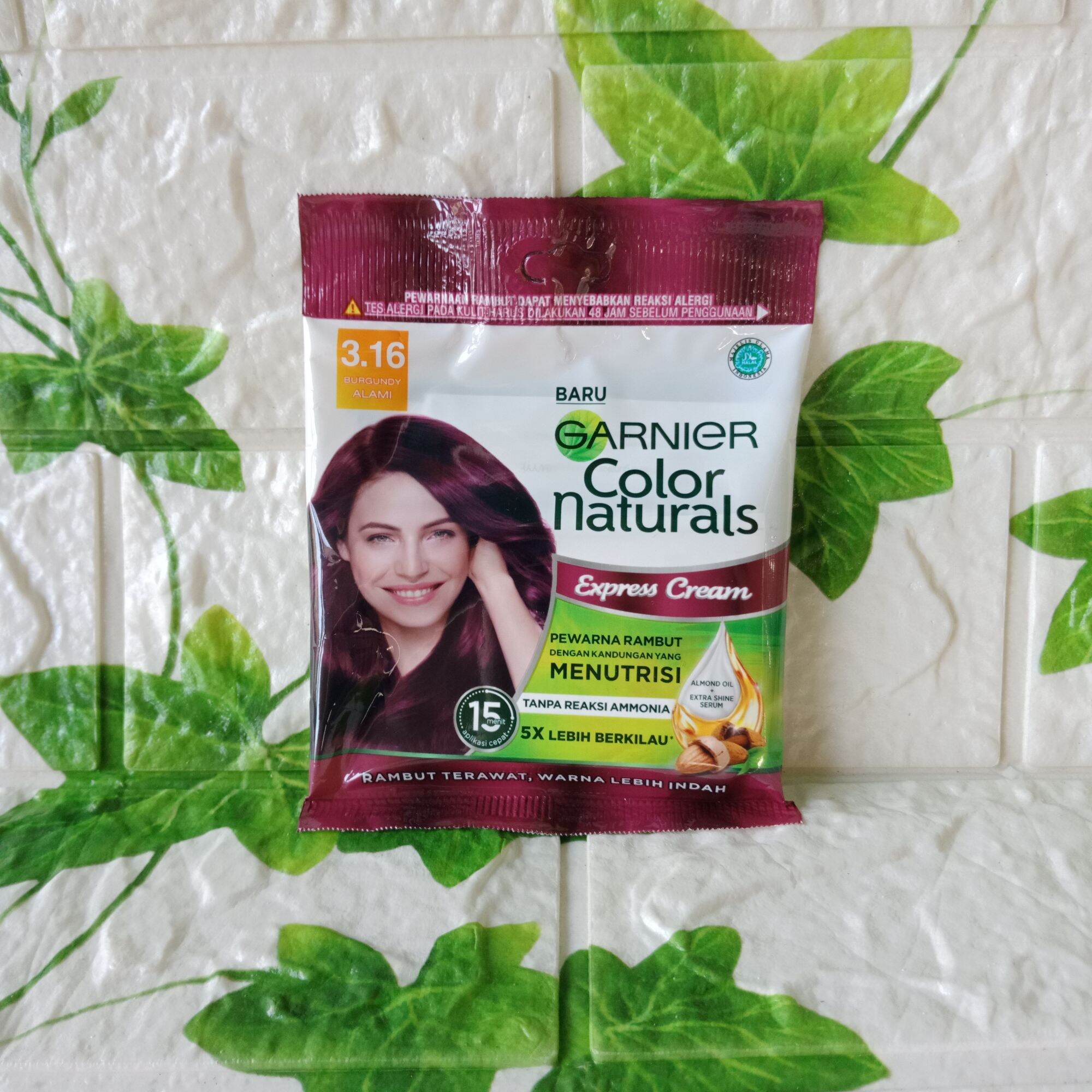 GARNIER COLOR NATURALS EXPRESS CREAM SACHET NO 3.16 BURGUNDY ALAMI CAT ...