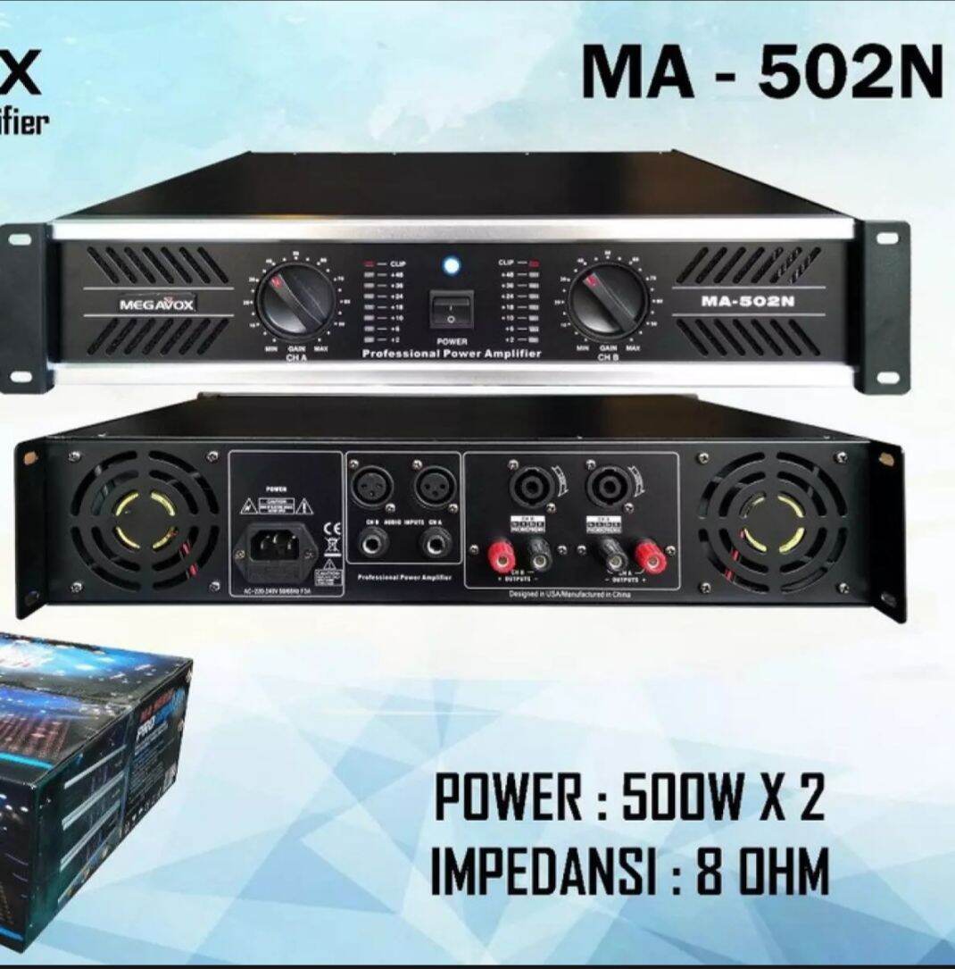 OS79power amplifier megavox MA-502 original | Lazada Indonesia