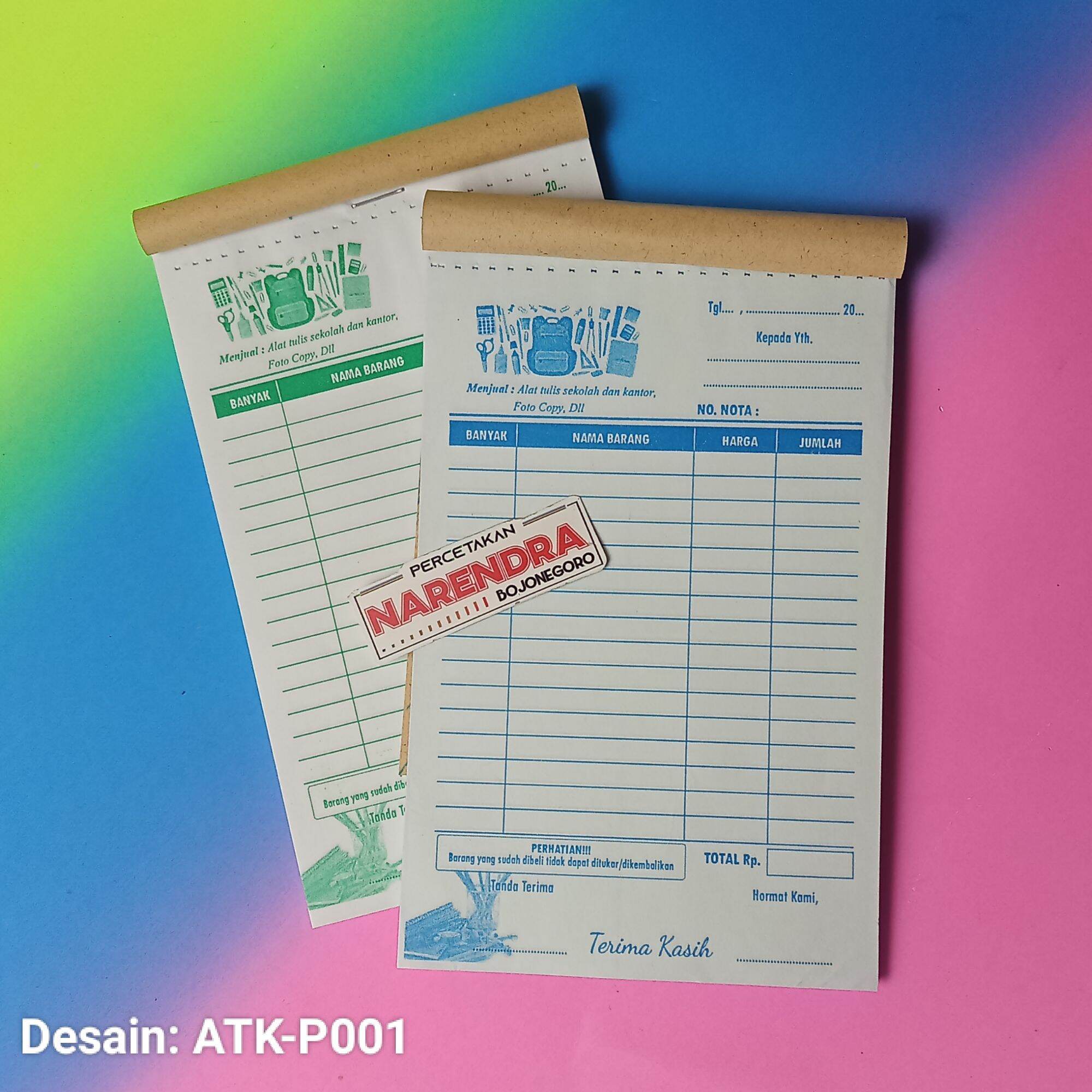 Nota Toko Alat tulis kantor atau Fotocopy 2 ply Rangkap | Lazada Indonesia