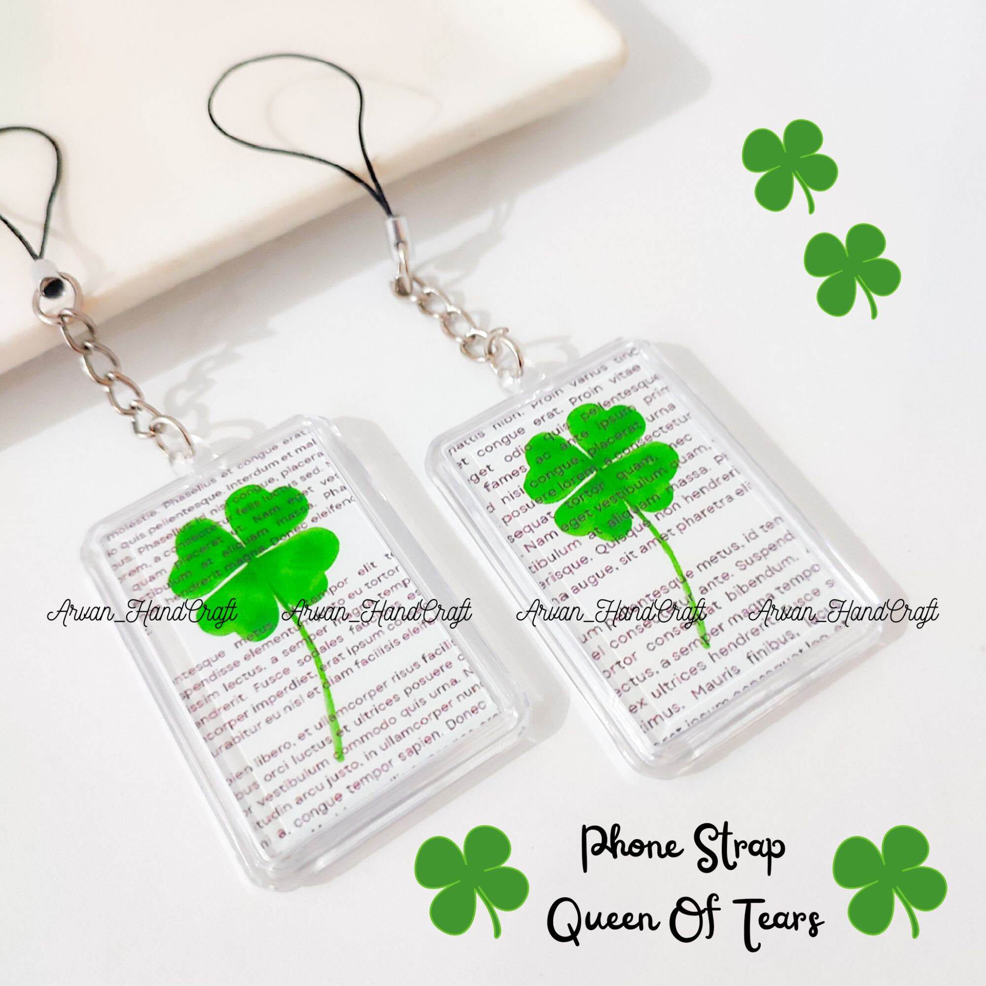 Phone Strap Queen Of Tears // Strap Phone Daun Semanggi // Gantungan ...