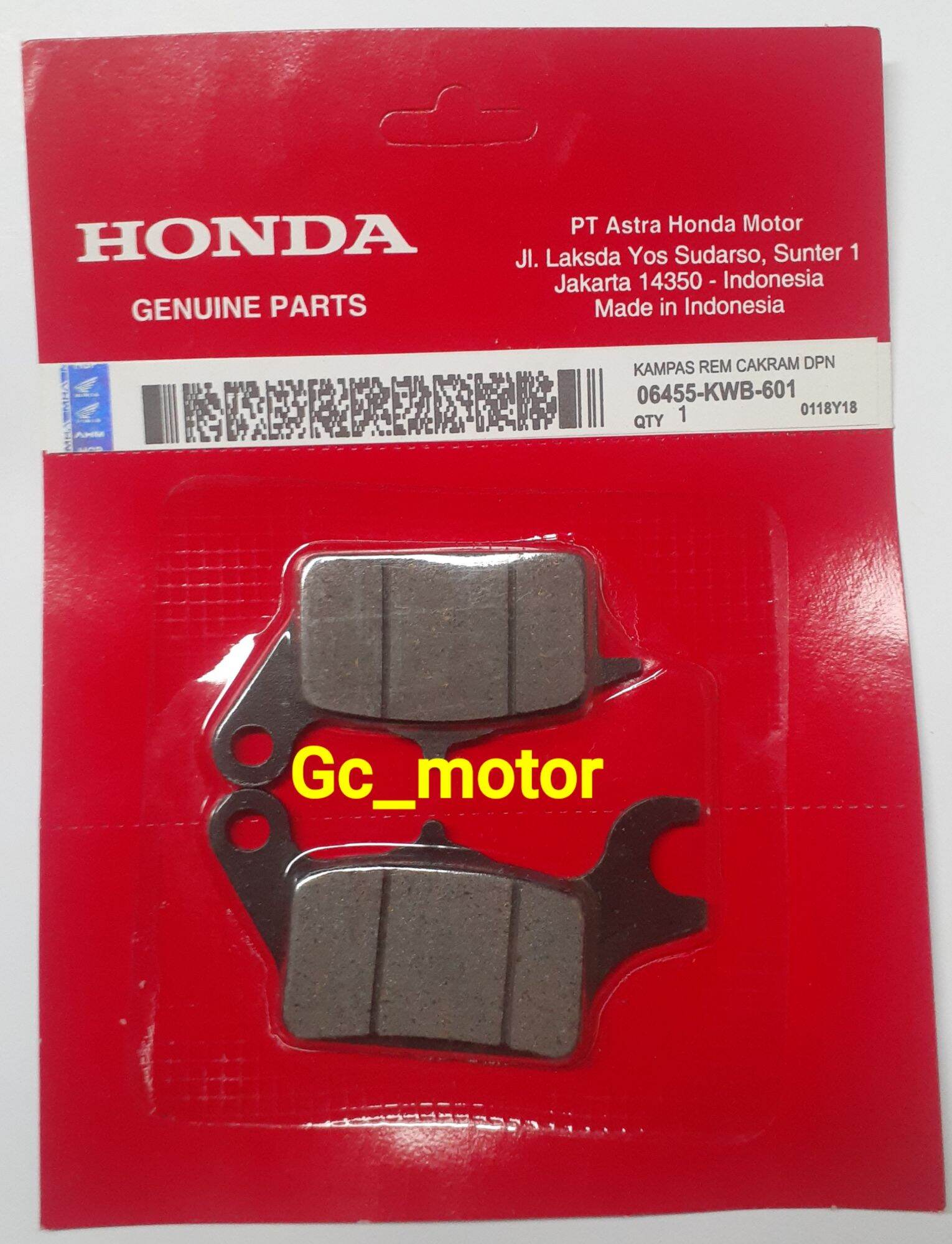 dispad kampas rem depan revo blade supra 125 helm in sonic 150r supra gtr (kwb) | Lazada Indonesia