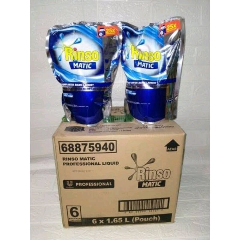 Rinso Matic Professional Cair 1,65 Liter 1 Dus Isi 6 pcs | Lazada Indonesia