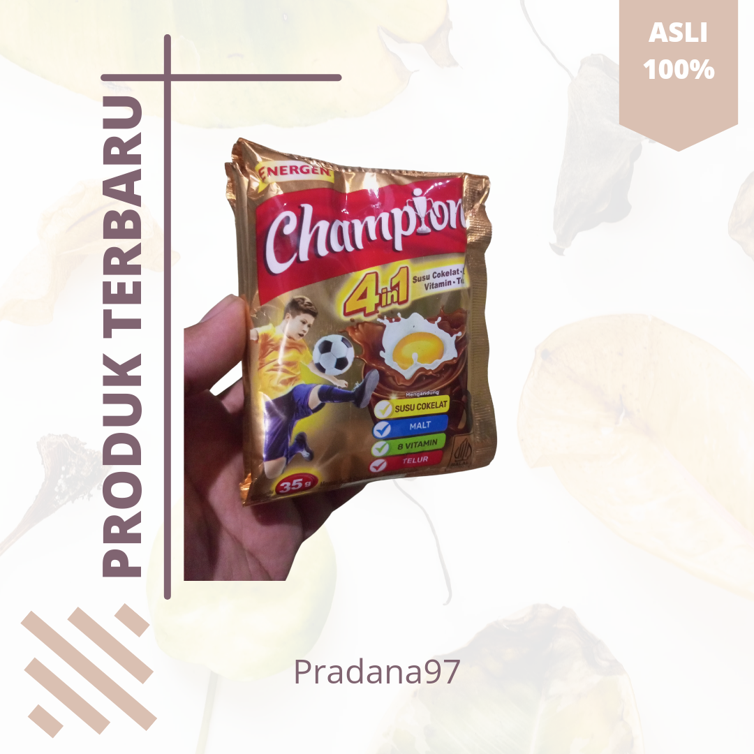Susu Energen Champion Rasa Coklat 35 gram | Lazada Indonesia