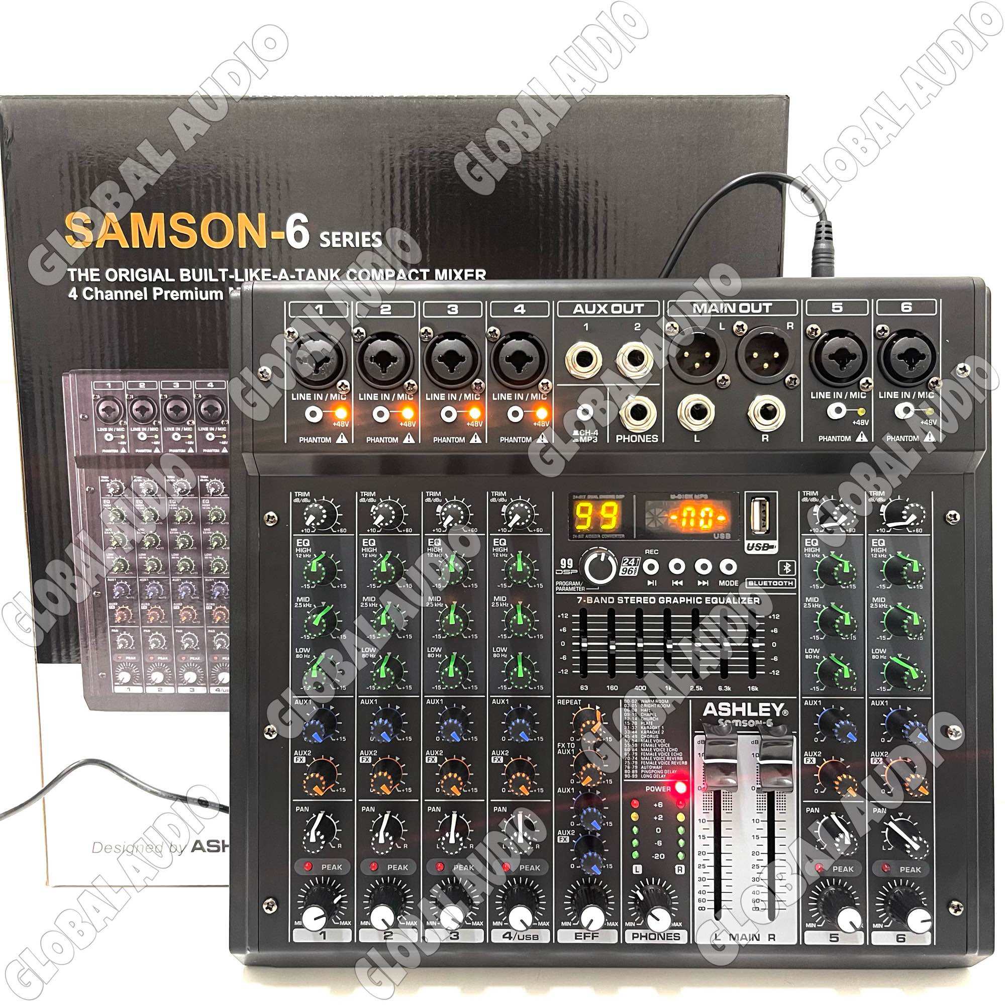 Mixer Ashley Samson 8 , Samson 6 & Samson 4 Original Bluetooth - Soundcard 3 Pilihan Samson8 ...