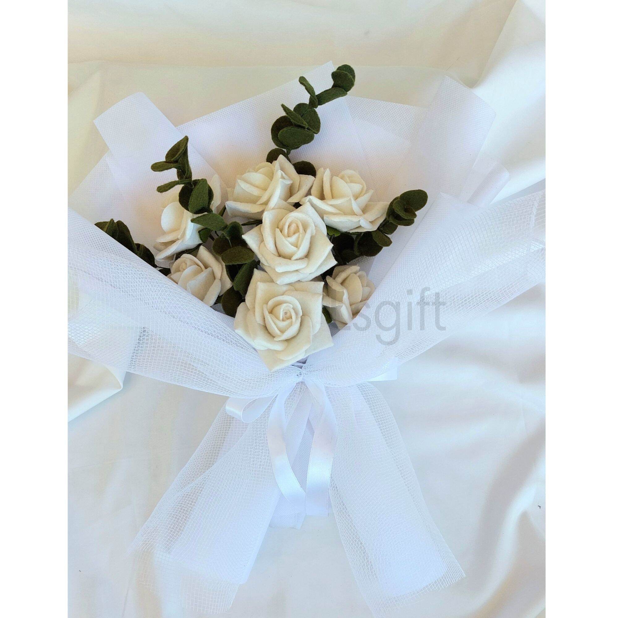 Buket bunga mawar | buket bunga flanel | buket wisuda, sempro, anniv ...