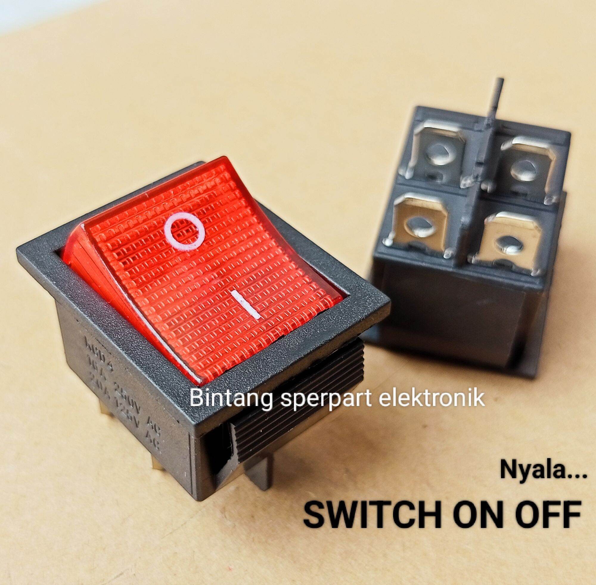 Switch On Off Besar Nyala 4pin Switch On Off 4pin Switch On Off 4 Kaki Switch On Off Lampu 4pin 