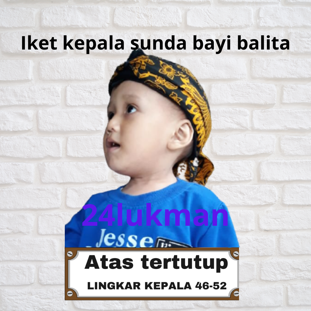 PROMO Topi udeng Blangkon Sunda Jawa Bayi Balita usia 3 bilan sampai 5 ...