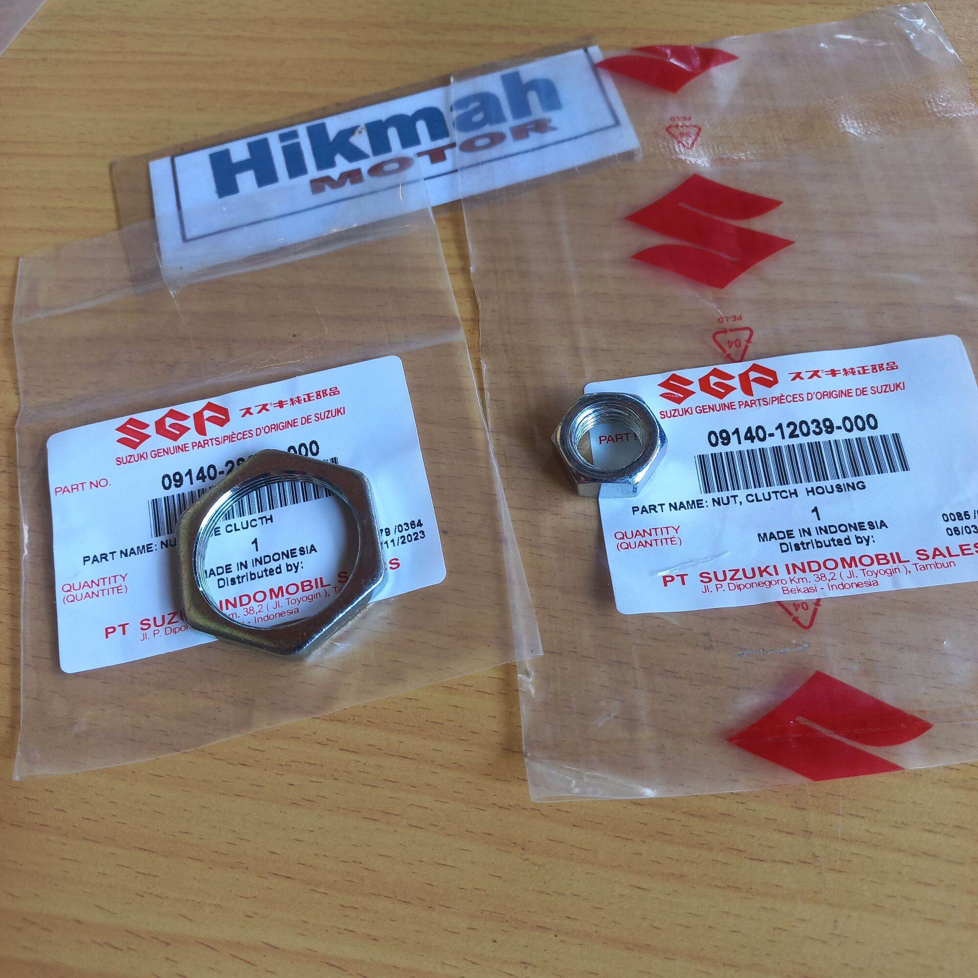 mur mangkok kampas ganda mur luar dan dalam suzuki skywave spin 125 skydrive hayate original ...