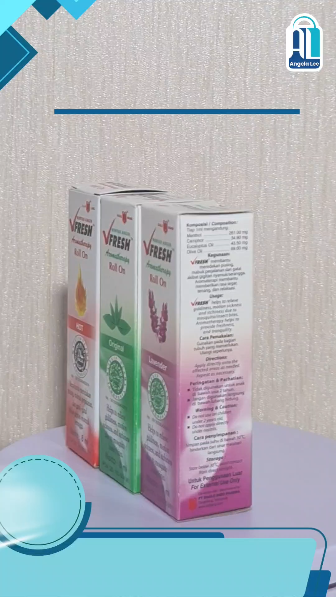 Cap Lang VFresh Minyak Angin Aromatherapy Roll On Ori Hot Lavender 8ml ...
