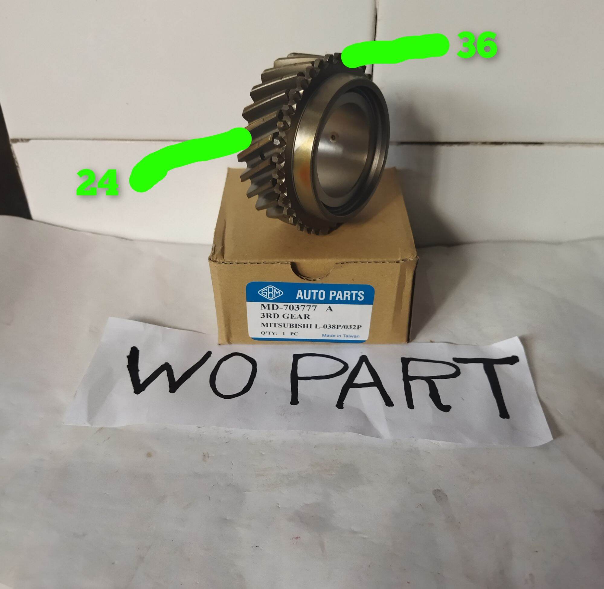 Gear 3RD gear gigi 3 gear gigi transmisi L300 diesel 2500cc 24X36 ...