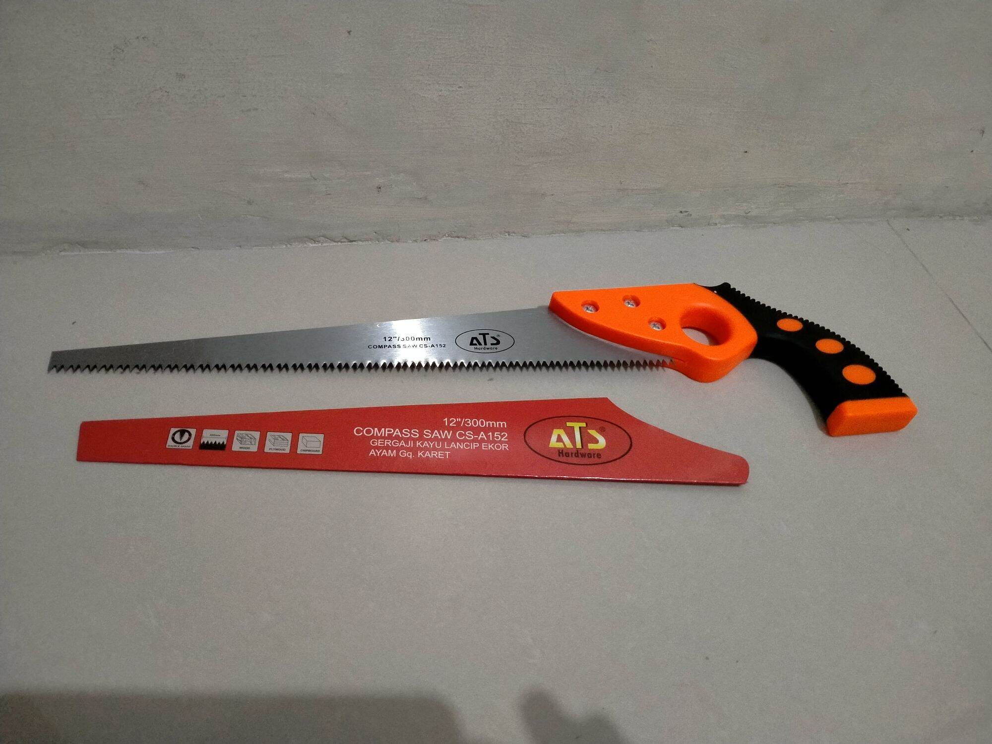 gergaji kayu lancip 12 inchi Ats gergaji potong bambu kayu gergaji ...