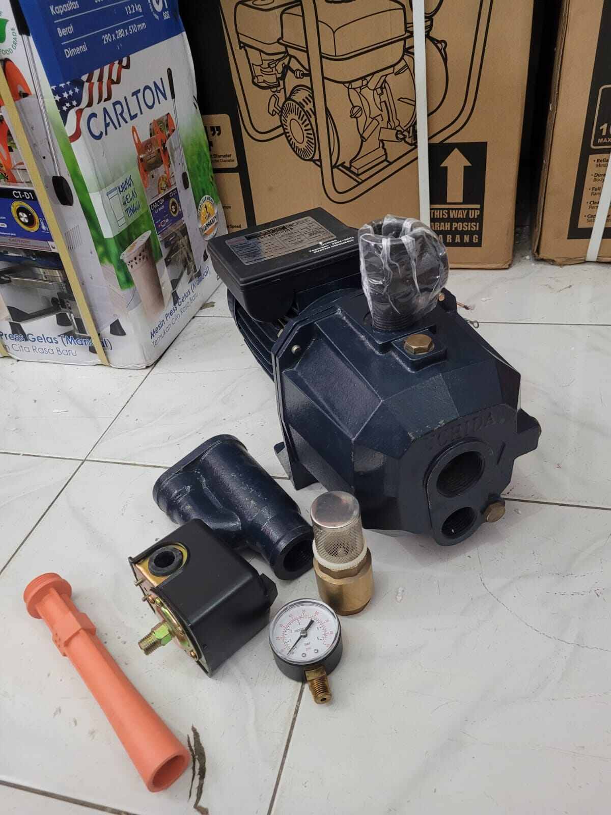 Pompa Air JetPump UCHIDA 250watt kedalaman 30Meter BY MASPION | Lazada ...