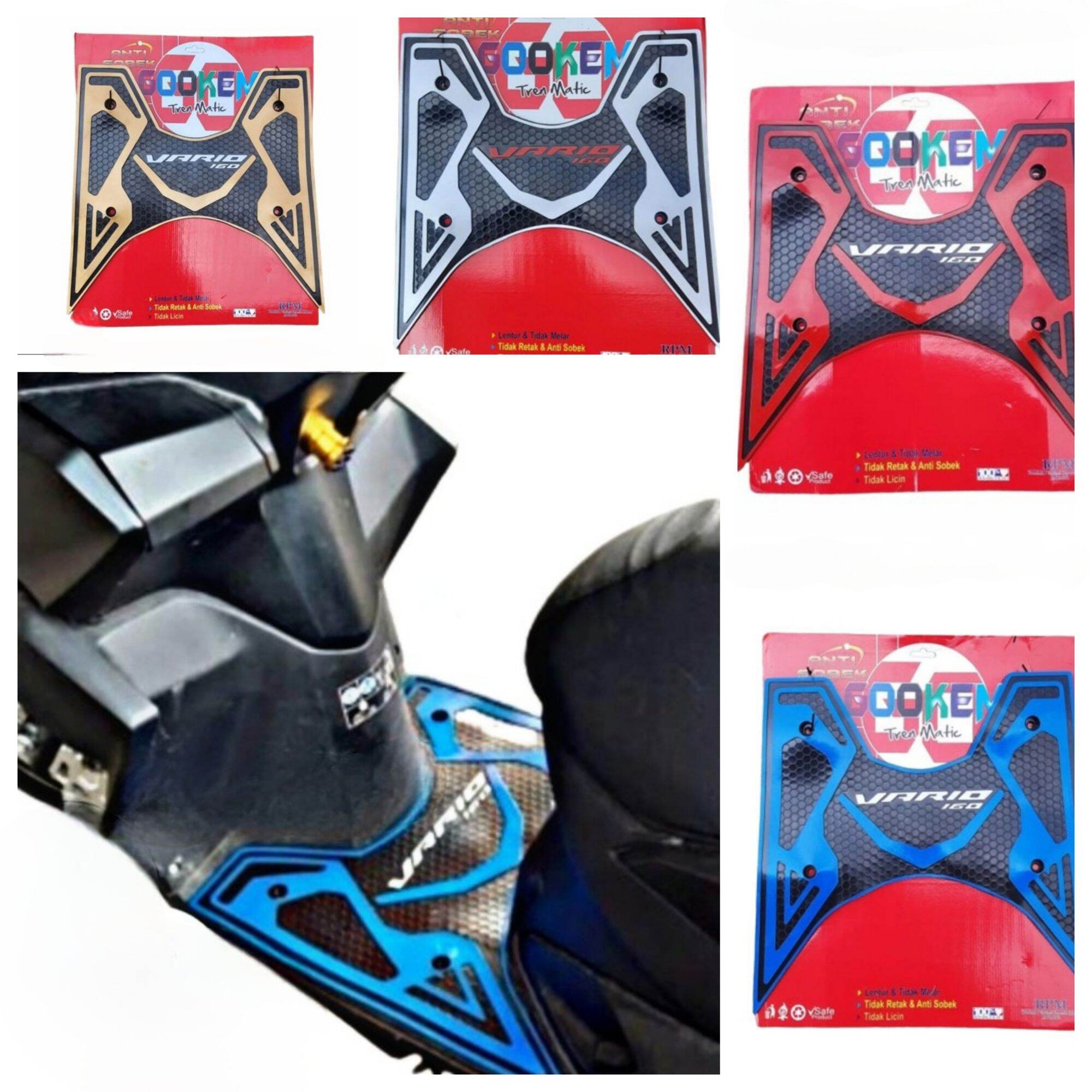 Karpet Bordes Pijakan Alas Kaki New Honda Vario 160 Bahan Karet Tebal ...