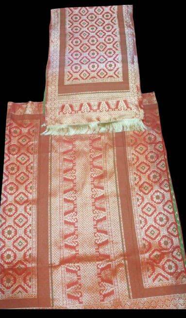 SONGKET PALEMBANG MEWAH KHAS PALEMBANG PENGANTIN PALEMBANG LEPUS MERAH ...