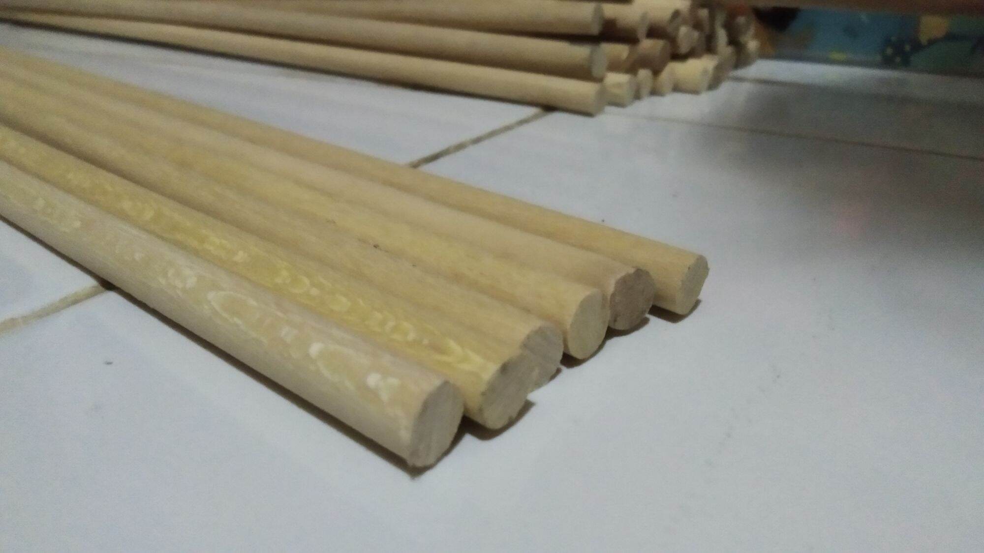 5pcs Kayu Stik 10mm kayu dowel kayu bulat keras untuk DIY Craft ...