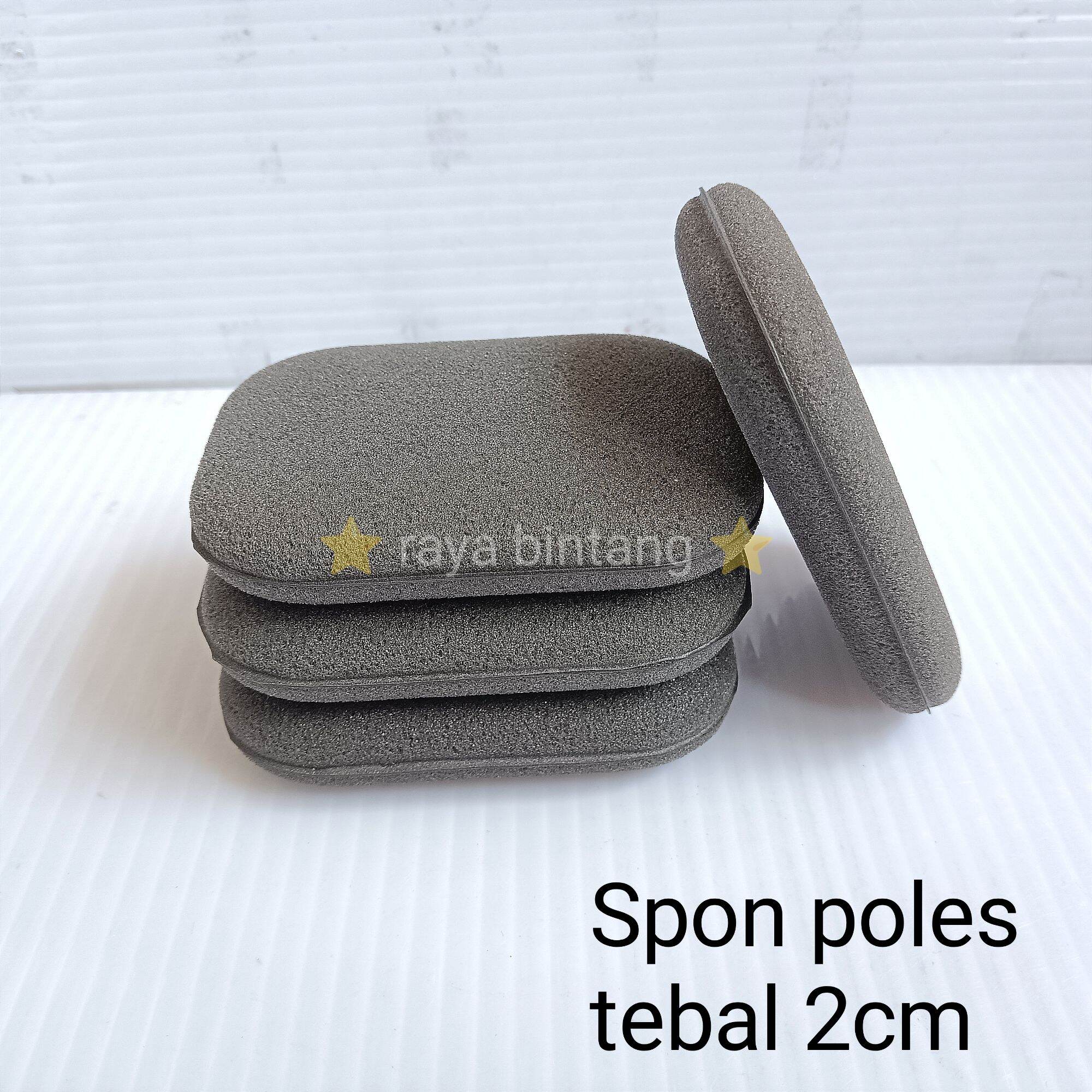 Busa poles spons kotak hitam waxing detailing cuci mobil motor ...