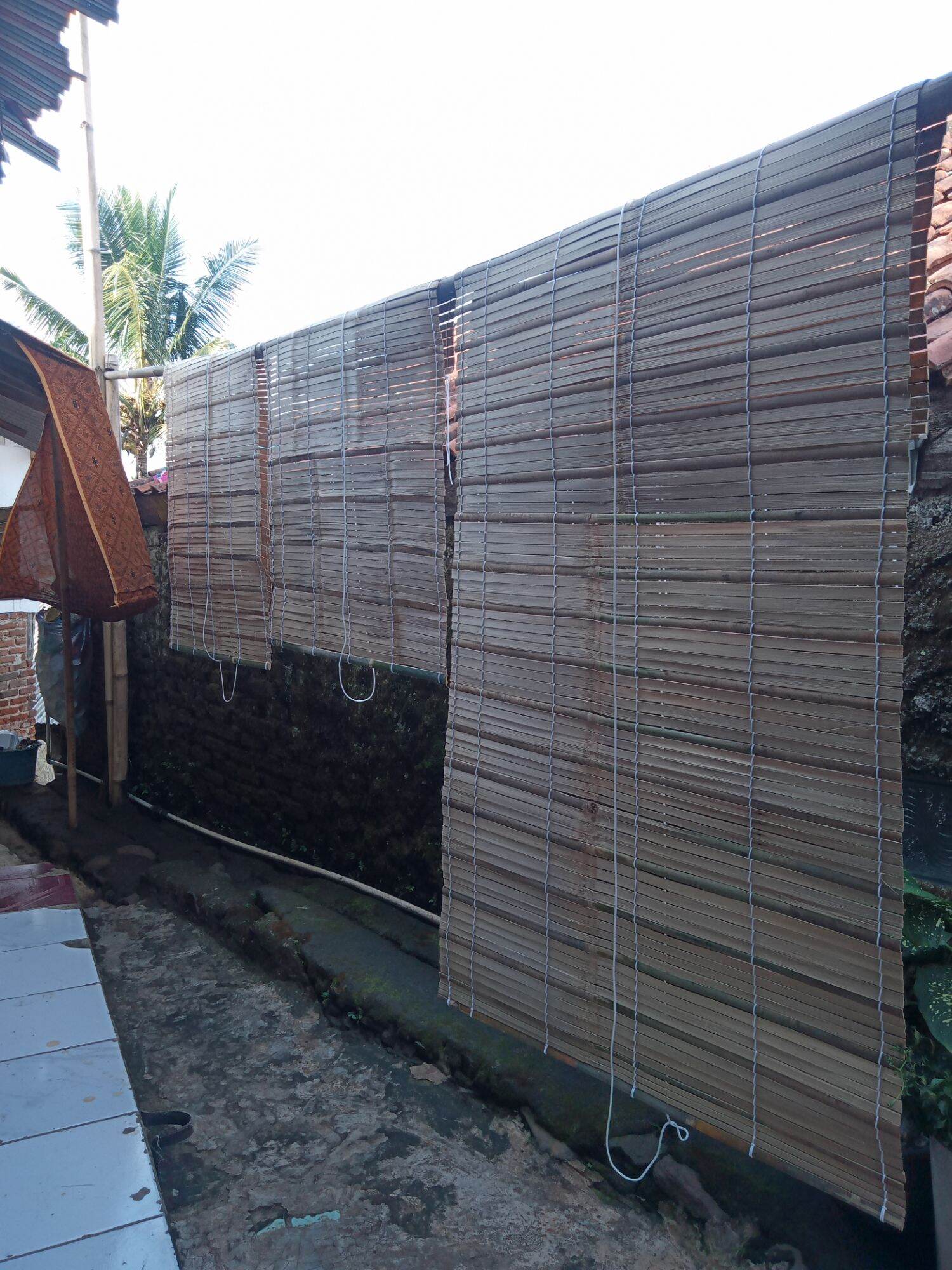 tirai bambu gulung buat teras / wide bambu murah | Lazada Indonesia