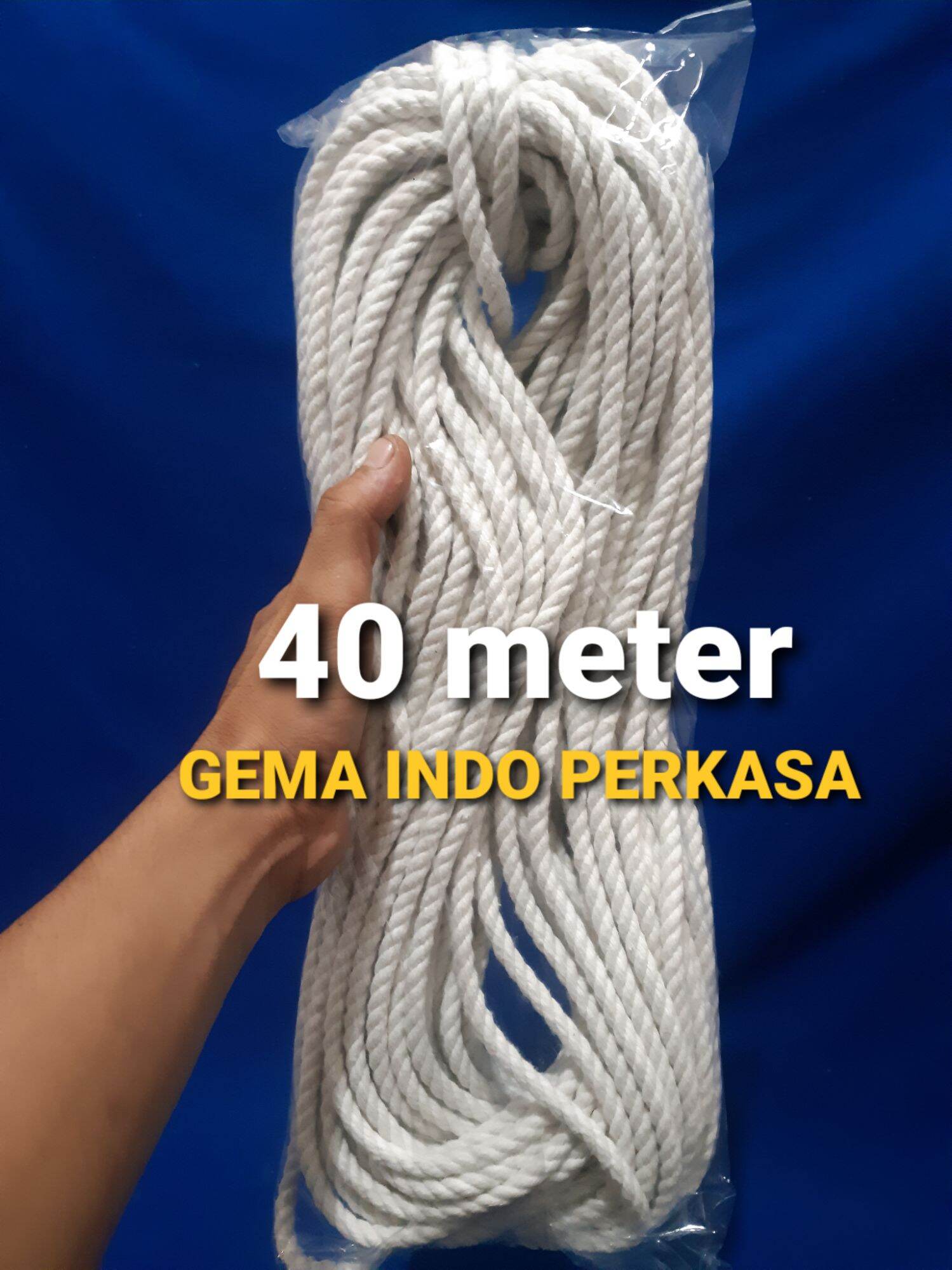 Tali tambang bahan katun 6mm 40 meter | Lazada Indonesia