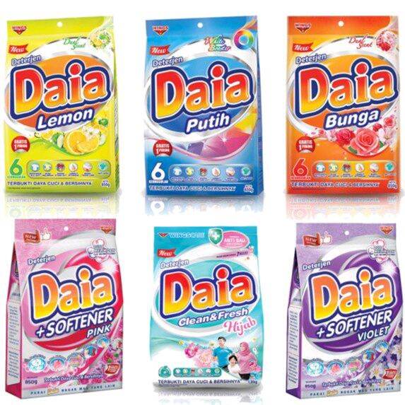 Free Piring Daia Detergent Detergen Deterjen Bubuk 800gr Violet Passion Floral Blossom