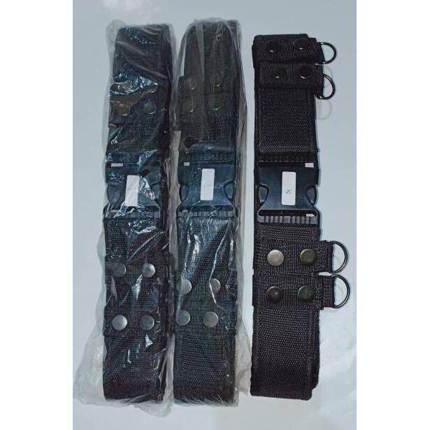 SABUK KOPEL LAPANGAN LINMAS SATPAM BANSER HITAM PUTIH POLOS PROMO ...