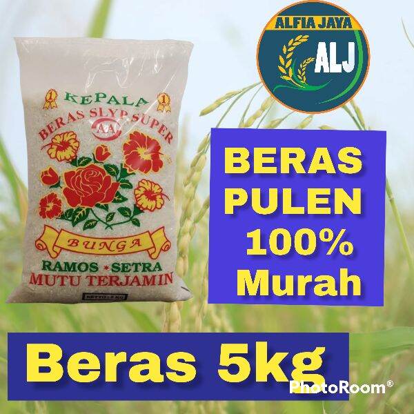 BERAS 5KG BERAS cap Bunga setra Ramos | Lazada Indonesia