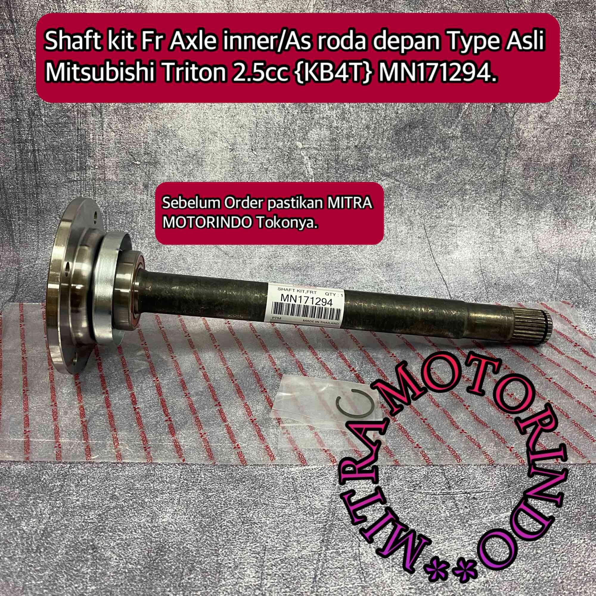 As roda depan/Shaft kit Axle Front Mitsubishi Triton 2.5cc / KB4T ...