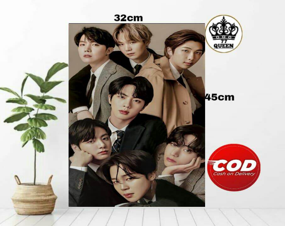 POSTER TEMA KPOP BTS/POSTER DINDING BTS/HIASAN DINDING RUMAH/POSTER BTS ...