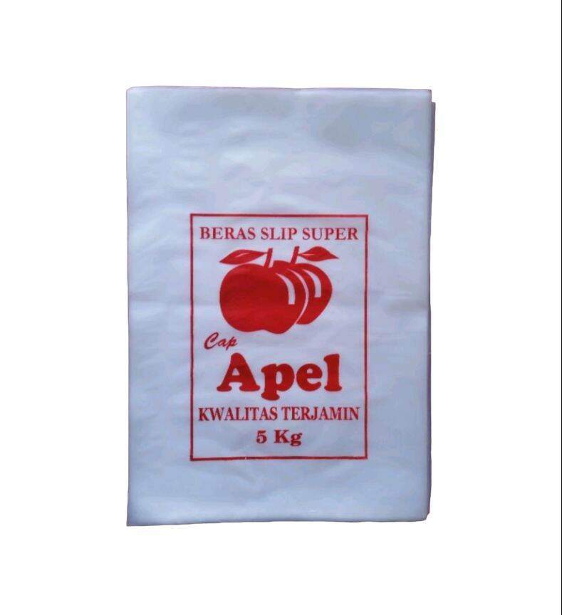 PLASTIK BERAS CAP APEL KEMASAN 5KG (50LEMBAR) | Lazada Indonesia