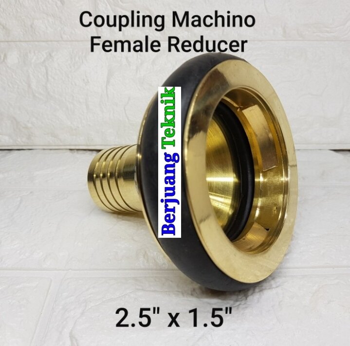 2,5 x 1,5 Inch Reducer Coupling Selang Pemadam Kuningan Machino Female ...