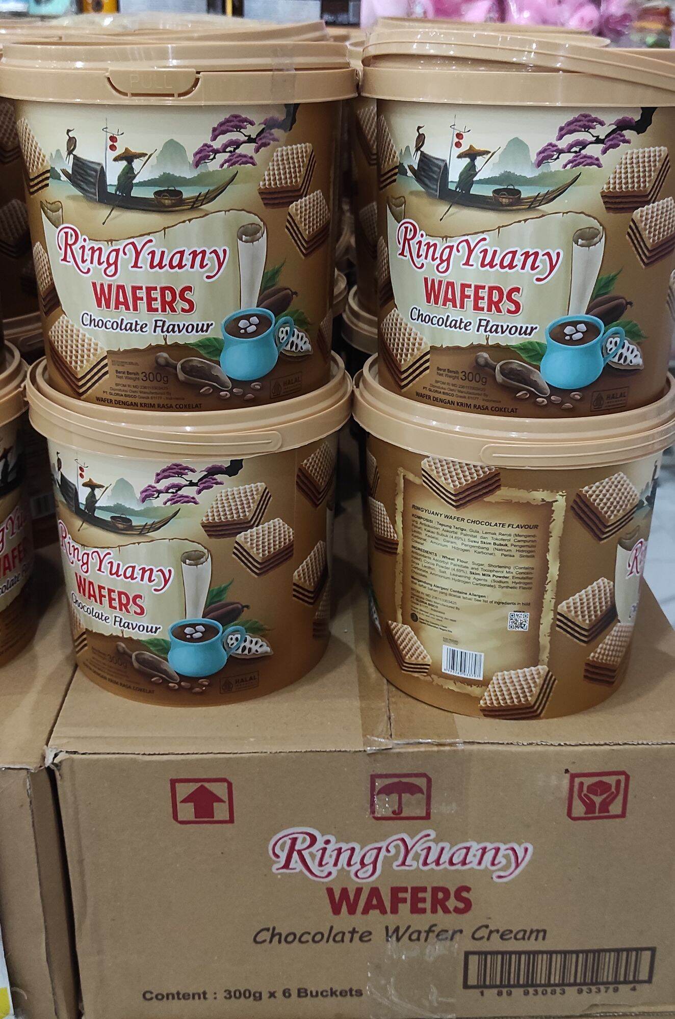 Wafer Ring yuan Timba Coklat/Wafer Coklat Cream Timba | Lazada Indonesia