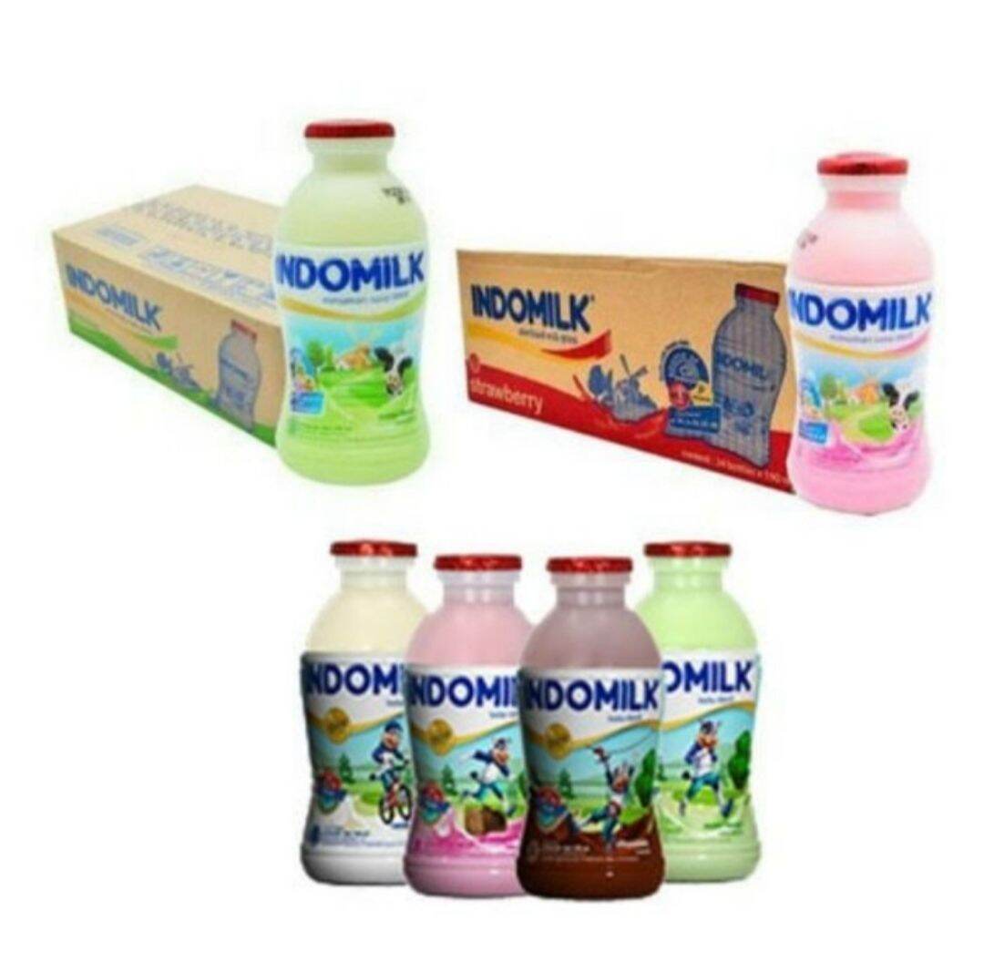 Susu UHT Indomilk Botol 190 ml (1 Dus Isi 24 Pcs) | Lazada Indonesia