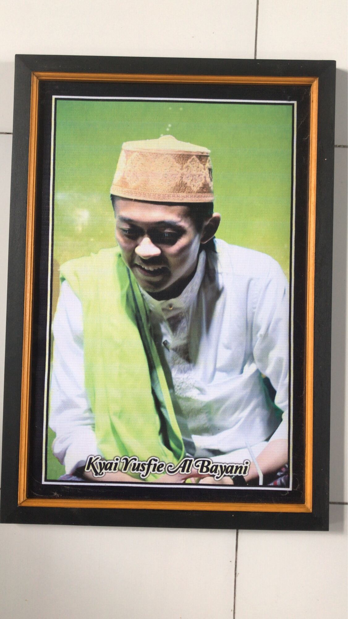 Hiasan Dinding Gambar Poster Kyai Yusfie Al Bayani plus bingkai uk:45cm ...