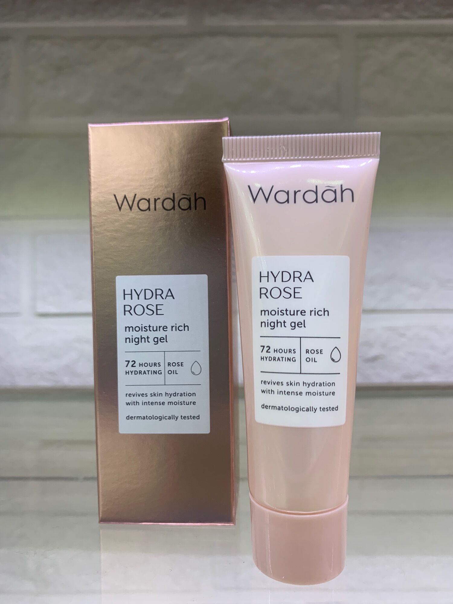 Wardah Hydra Rose Moisture Rich Night Gel 17 ml / Wardah Hydrarose ...
