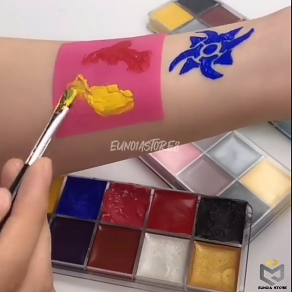 Cat Wajah Muka 12 Color Face Paint/Set Lukisan Tubuh/Mudah untuk ...