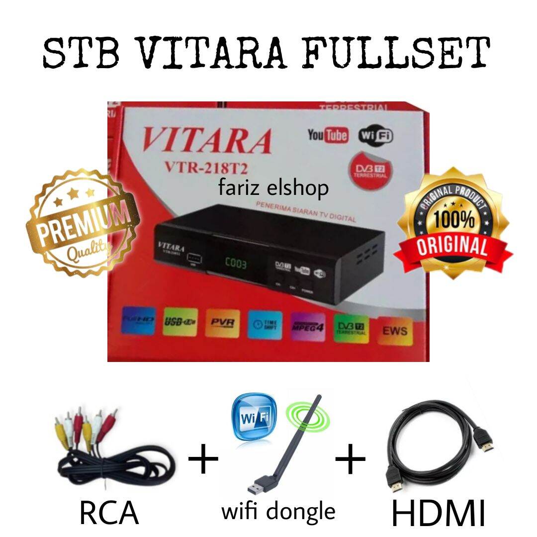 SET TOP BOX VITARA FULL SET STB PAKET LENGKAP EKONOMIS | Lazada Indonesia