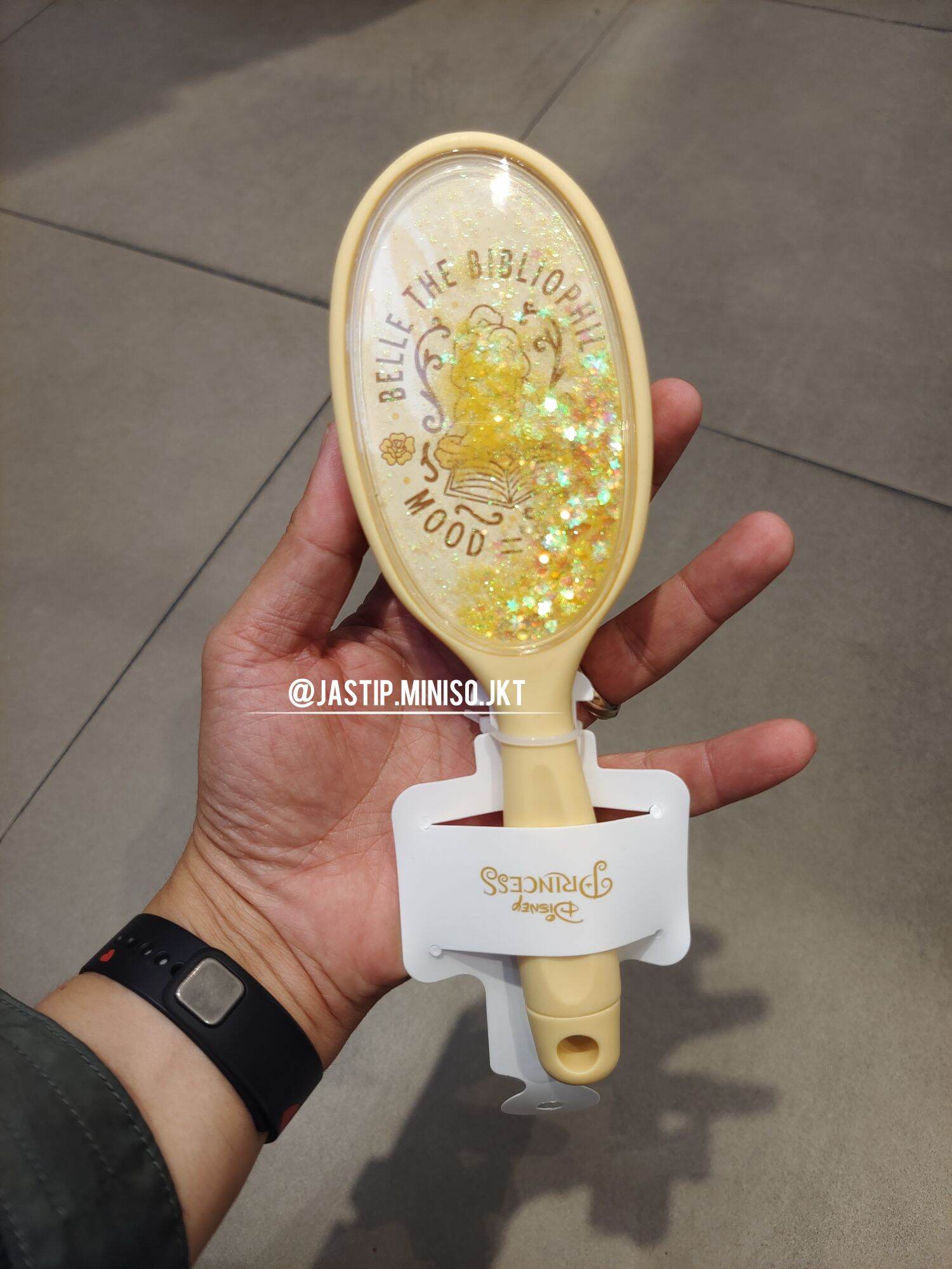 MINISO 🆕 Sisir Rambut Pijat Oval DISNEY PRINCESS Glitter Belle | Lazada ...