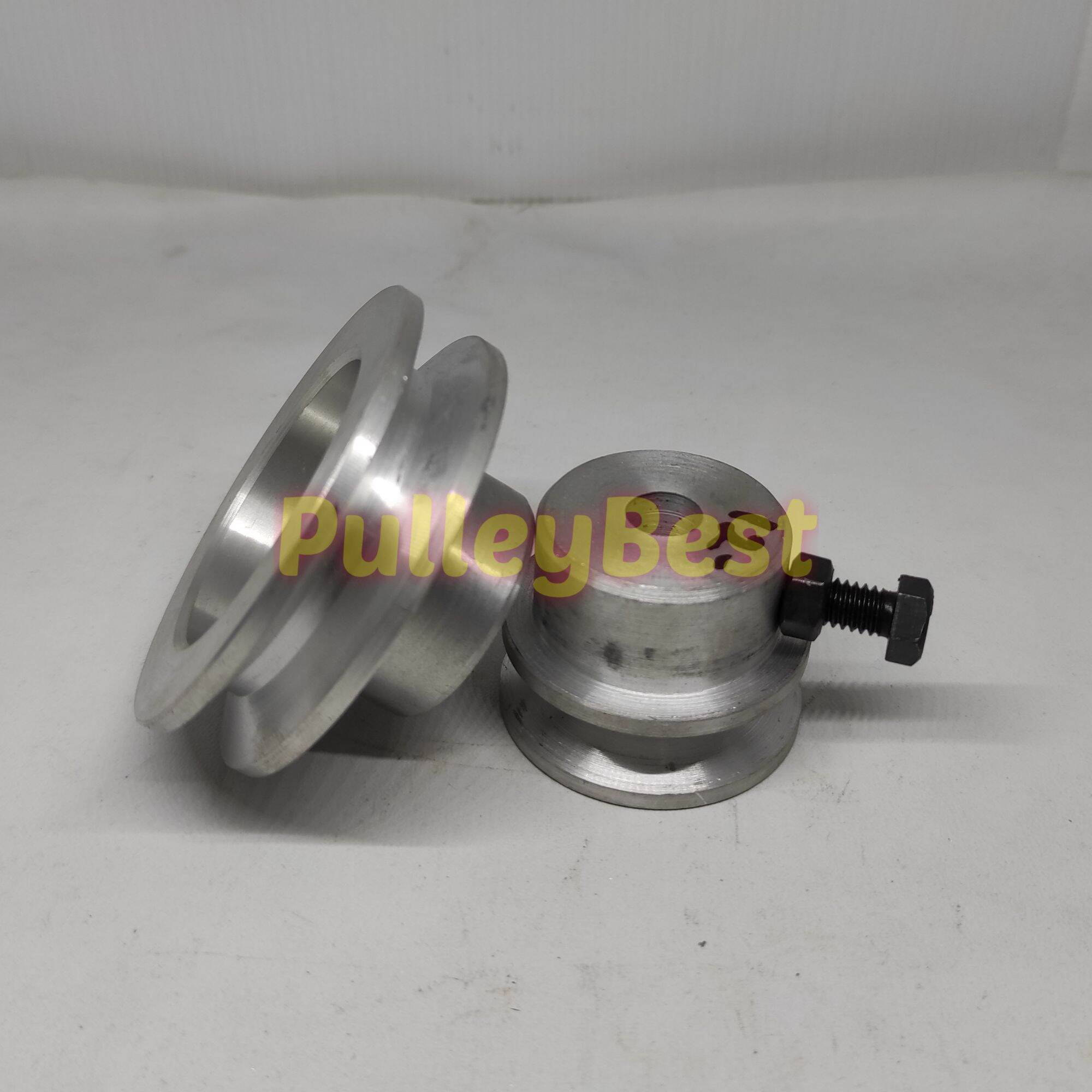 Pulley puli A1 - 3" dan 2" as 12mm (BISA REQUEST) pully alumunium ...