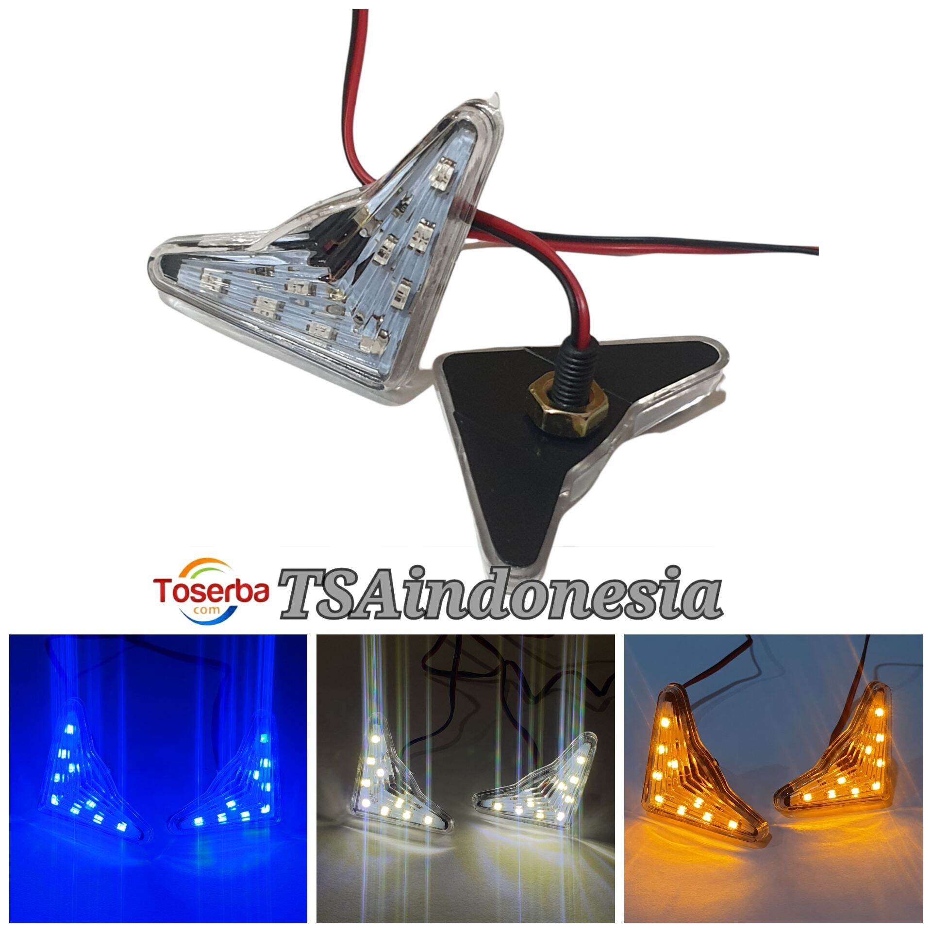 Lampu Sein Tempel LED Mini Oval Universal | Lazada Indonesia