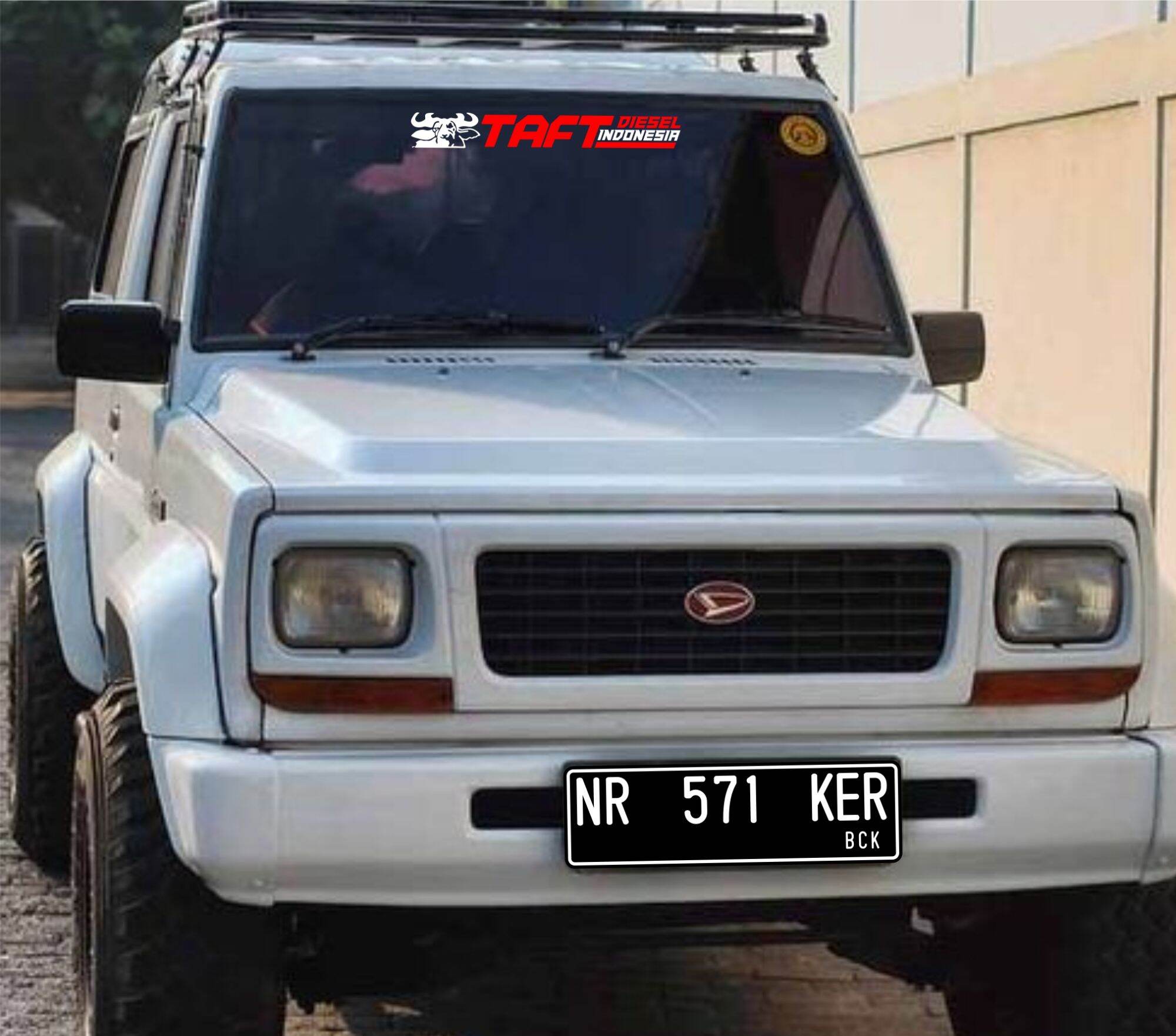 stiker cutting kaca mobil TAFT DIESEL INDONESIA 60cm | Lazada Indonesia