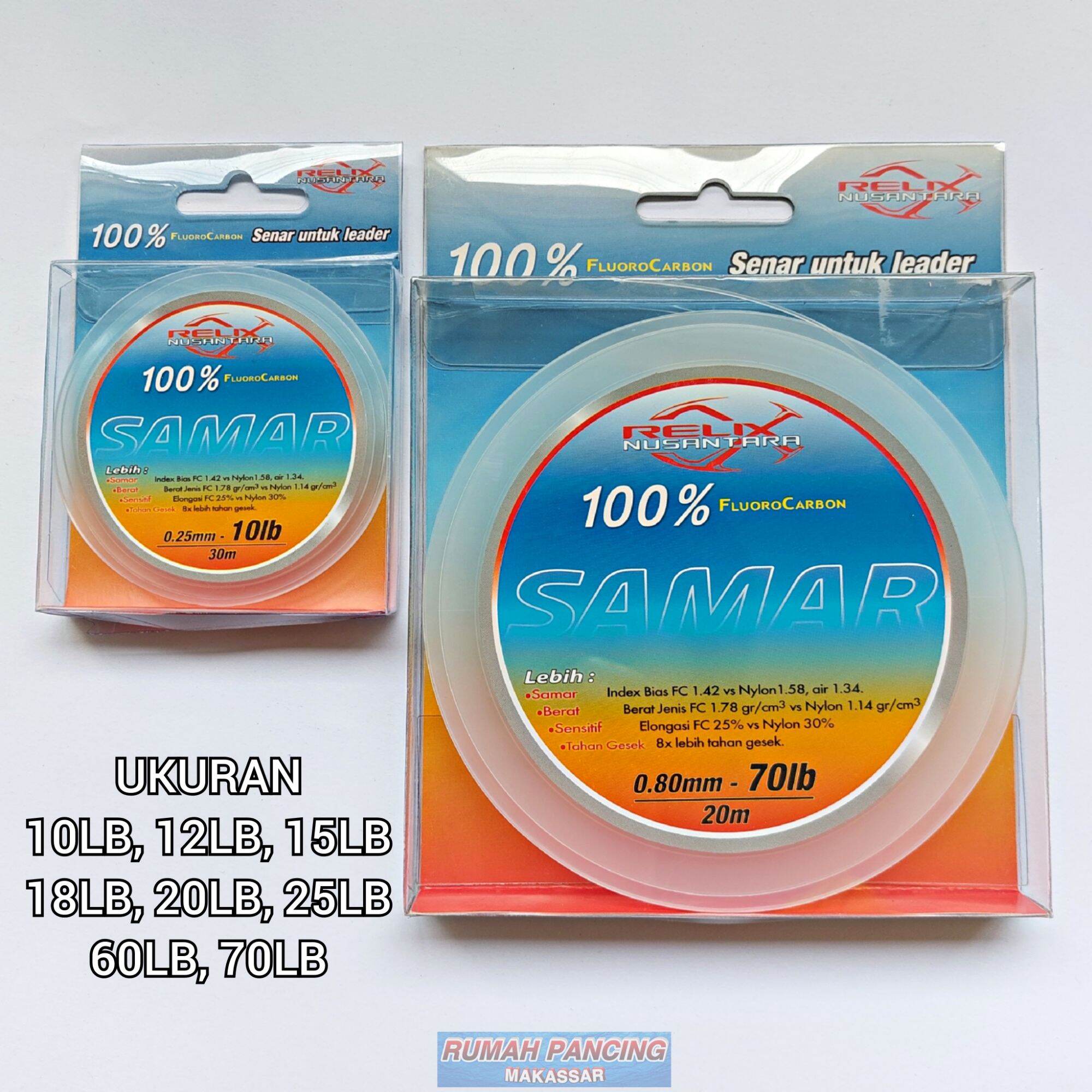 Leader Relix Nusantara Samar 100% Fluorocarbon / Senar / Tasi Pancing | Lazada Indonesia