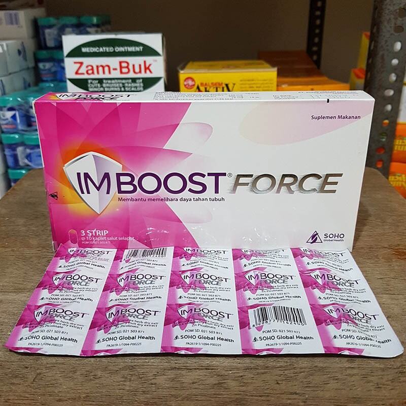 imboost force 1 lembar isi 10 isi 10 tablet multivitamin dewasa untuk daya tahan tubuh imboost ...