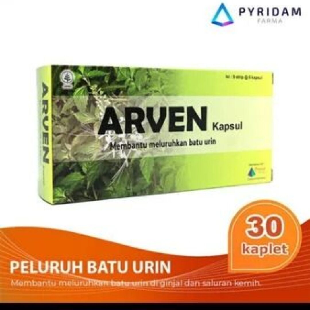 TERLARIS !! COD ARVEN KAPSUL 1 box isi 30 kapsul suplemen peluruh batu ...